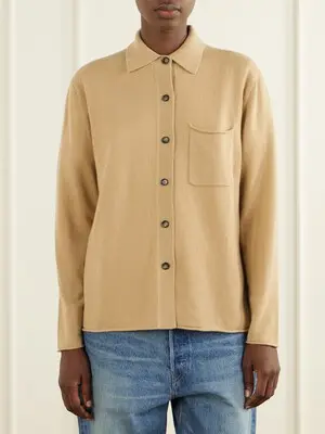 ALLUDE Cashmere Cardigan - Brown