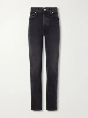 Citizens Of Humanity 90's French High-waisted Straight-leg Jeans - Black