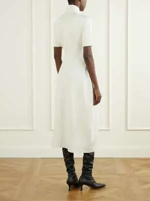 Proenza Schouler Mathilde Ribbed Stretch-jersey Midi Dress - White