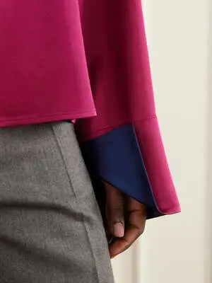 Stella McCartney Tie-detailed Satin Blouse