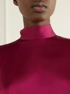 Stella McCartney Tie-detailed Satin Blouse