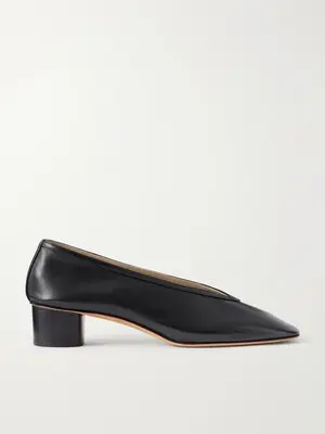 Le Monde Beryl Luna Leather Pumps - Black