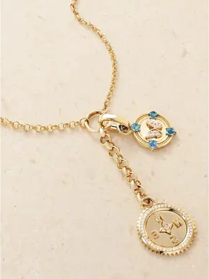 FOUNDRAE Internal Compass Reverie 18-karat Yellow Topaz And Diamond Pendant Necklace - Gold