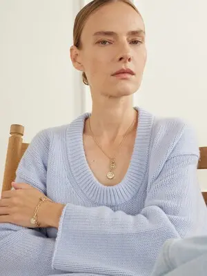 FOUNDRAE Internal Compass Reverie 18-karat Yellow Topaz And Diamond Pendant Necklace