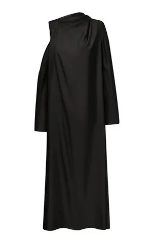DI STAVNITSER Rebeca Silk Maxi Dress Black