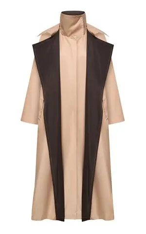 DI STAVNITSER Double Cotton-blend Trench Coat - Pink