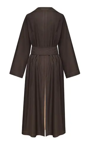 DI STAVNITSER Double Cotton-blend Trench Coat - Pink