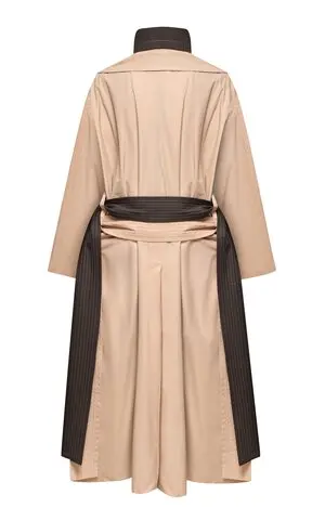 DI STAVNITSER Double Cotton-blend Trench Coat - Pink