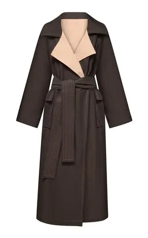 DI STAVNITSER Double Cotton-blend Trench Coat - Pink