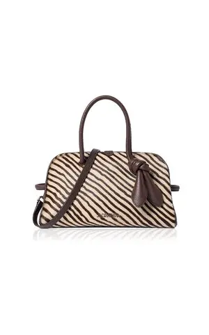 Jacquemus Turismo Small Zebra Pony Hair Bag - Brown