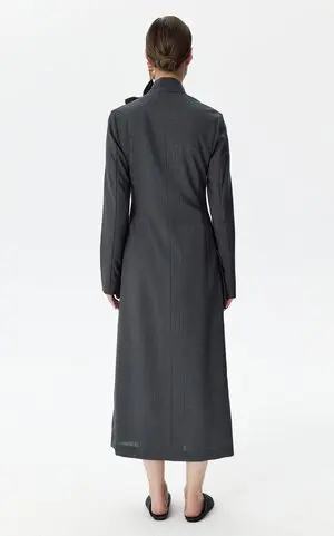DI STAVNITSER Safari Wool Midi Dress