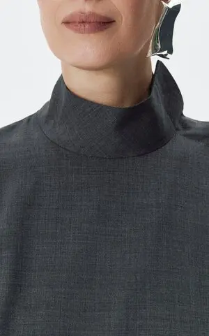 DI STAVNITSER Safari Wool Midi Dress