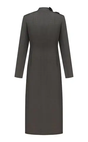 DI STAVNITSER Safari Wool Midi Dress