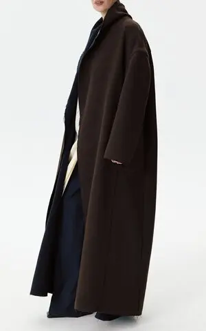 DI STAVNITSER Diana Wool-blend Coat - Brown