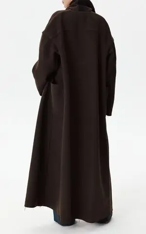 DI STAVNITSER Diana Wool-blend Coat - Brown