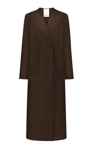 DI STAVNITSER Jolie Wool-blend Coat - Brown