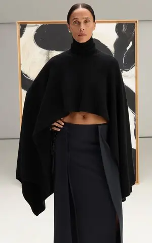 DI STAVNITSER Gentleman Wool Maxi Skirt - Navy