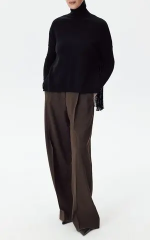 DI STAVNITSER Fringe Cashmere-wool Top
