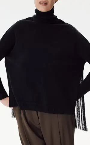 DI STAVNITSER Fringe Cashmere-wool Top