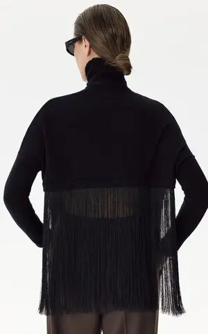 DI STAVNITSER Fringe Cashmere-wool Top