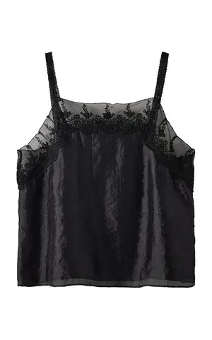 THE GARMENT Gilian Flower Top - Black