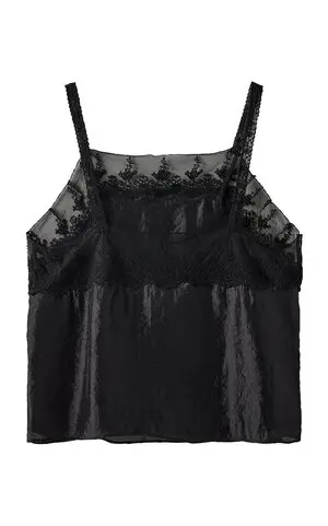 THE GARMENT Gilian Flower Top - Black