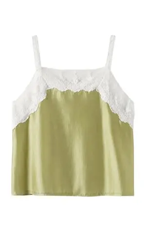 THE GARMENT Gilian Flower Top - Green