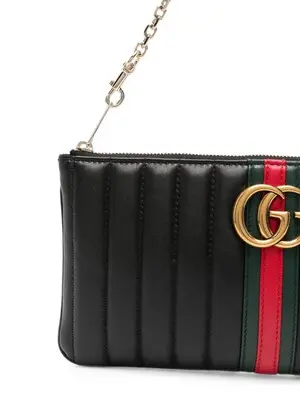 Gucci Gg Marmont Leather Pouch