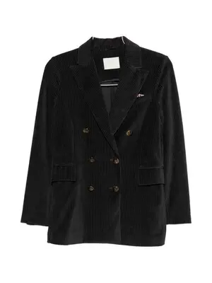 CIRCOLO 1901 Cotton Double-breasted Jacket - Blue