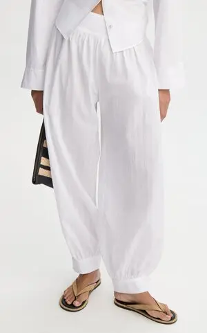 BY MALENE BIRGER Margot Cotton Pants - White