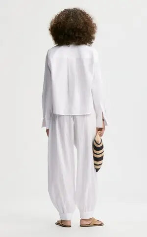 BY MALENE BIRGER Margot Cotton Pants - White