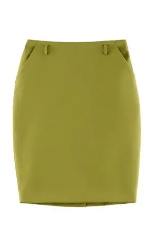 Arakii High Waist Pencil Skirt - Olive
