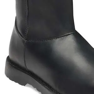 BIRKENSTOCK Uppsala Zip Shearling Natural Leather - Black