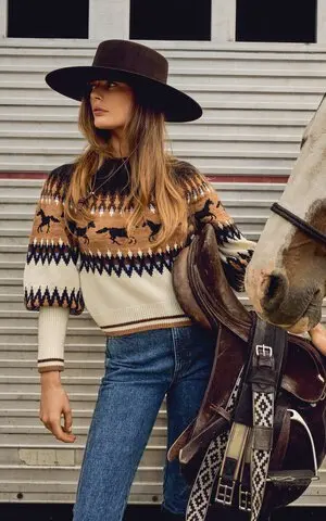 Cara Cara Colton Intarsia Wool-cashmere Pullover