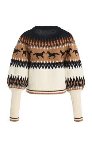 Cara Cara Colton Intarsia Wool-cashmere Pullover