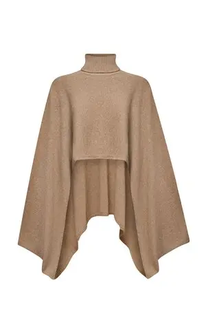 DI STAVNITSER Cashmere Blend Poncho - Neutral