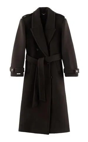 Arakii Signature Wool Coat - Brown