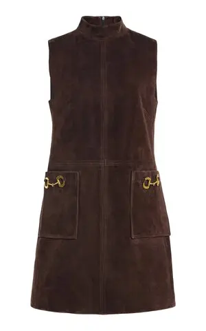 Cara Cara Areeva Lamb Suede Mini Dress
