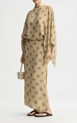 BY MALENE BIRGER Ottilia Silk-blend Maxi Dress