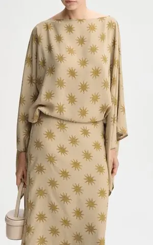 BY MALENE BIRGER Ottilia Silk-blend Maxi Dress