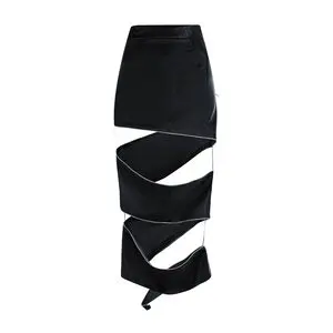ÚCHÈ Spiral Zipper Pencil Skirt