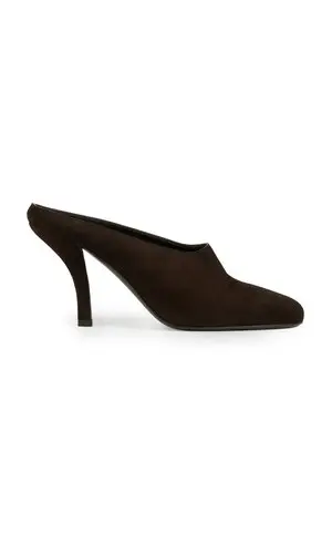 TOTEME Contour Suede Mules - Brown