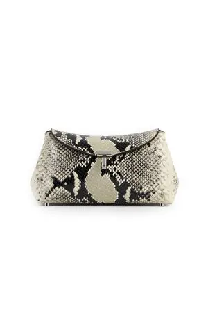 TOTEME Mini T-lock -embossed Leather Clutch