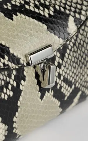 TOTEME Mini T-lock -embossed Leather Clutch