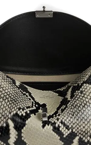TOTEME Mini T-lock -embossed Leather Clutch
