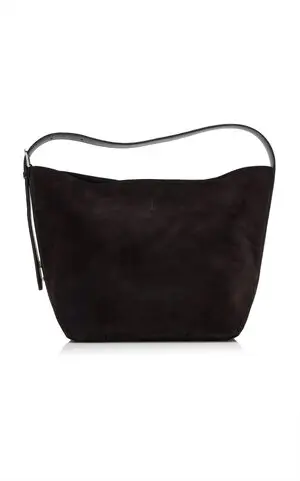 TOTEME Belted Suede Tote - Brown