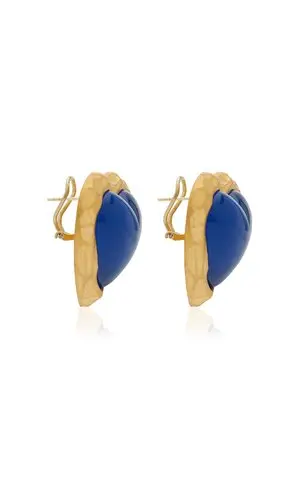ANABELA CHAN Heart 24k Gold And Aluminum Gem Earrings
