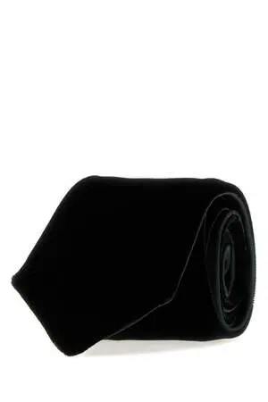 Giorgio Armani 7 Cm Stretch Velvet Tie
