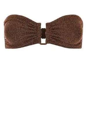 ERES Flamboyant Stretch Nylon-blend Bikini Top - Orange