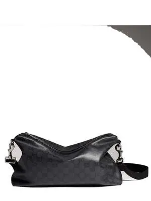 Gucci Gg Coated Canvas Crossbody Bag - Nero